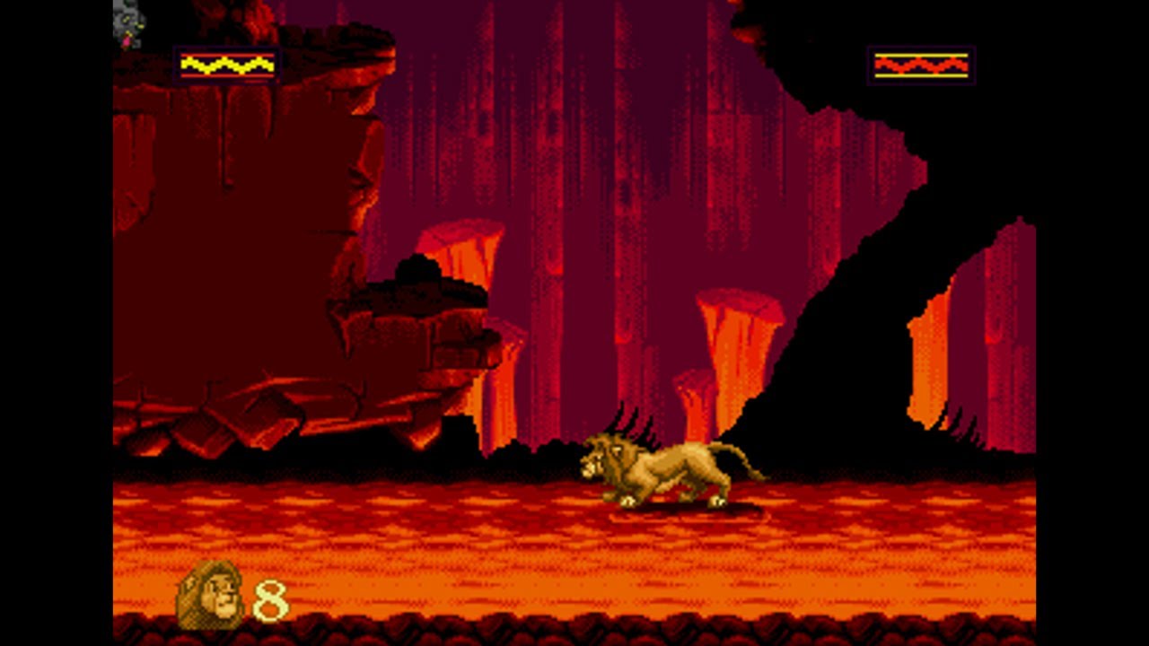 The Lion King (Genesis, Enhanced Color Hack): Level 8: Be Prepared ...