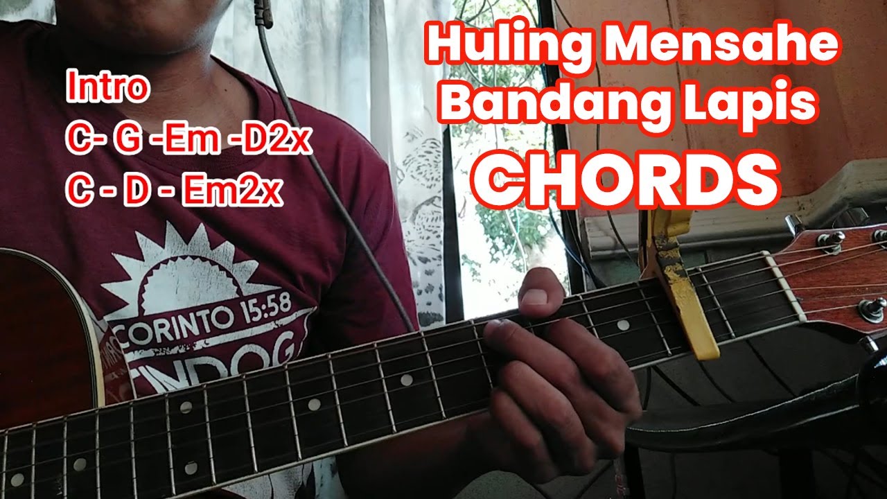 Huling Mensahe Bandang Lapis | Guitar Orginal Chords | Cover - YouTube