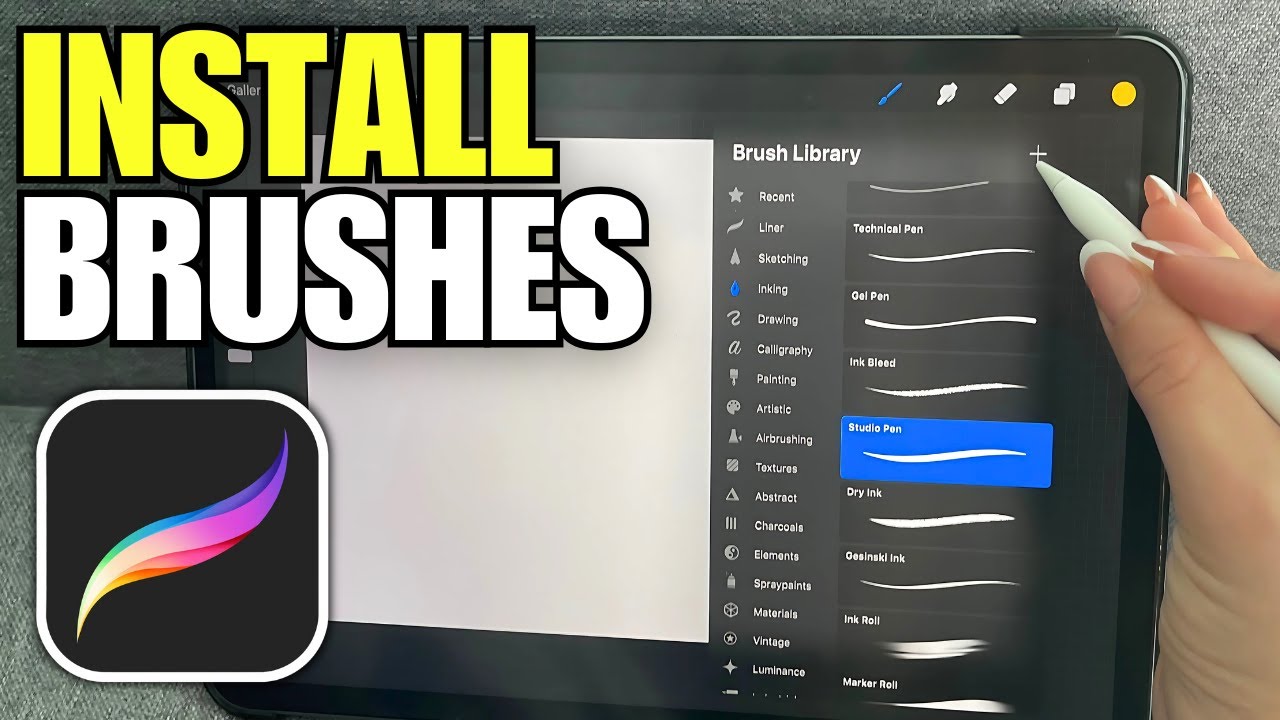 How To Download & Install Brushes in Procreate (Free) - YouTube