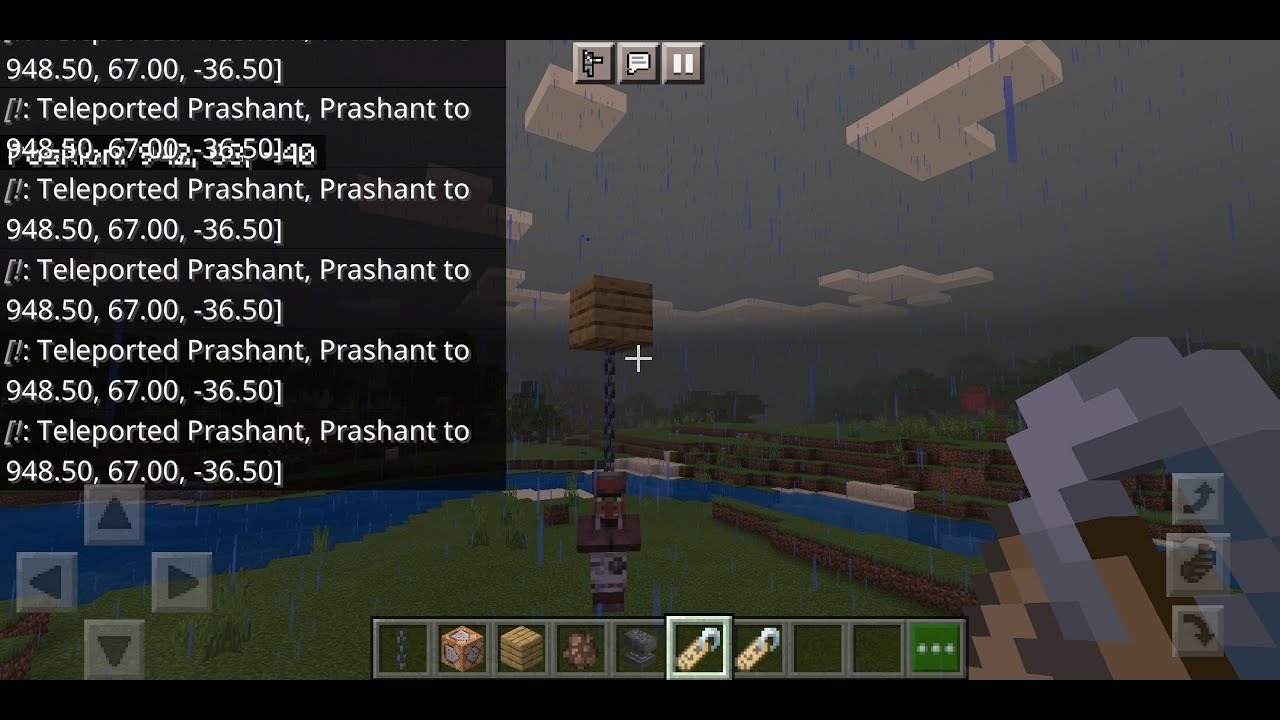 how to make a villager hanging a chain - YouTube