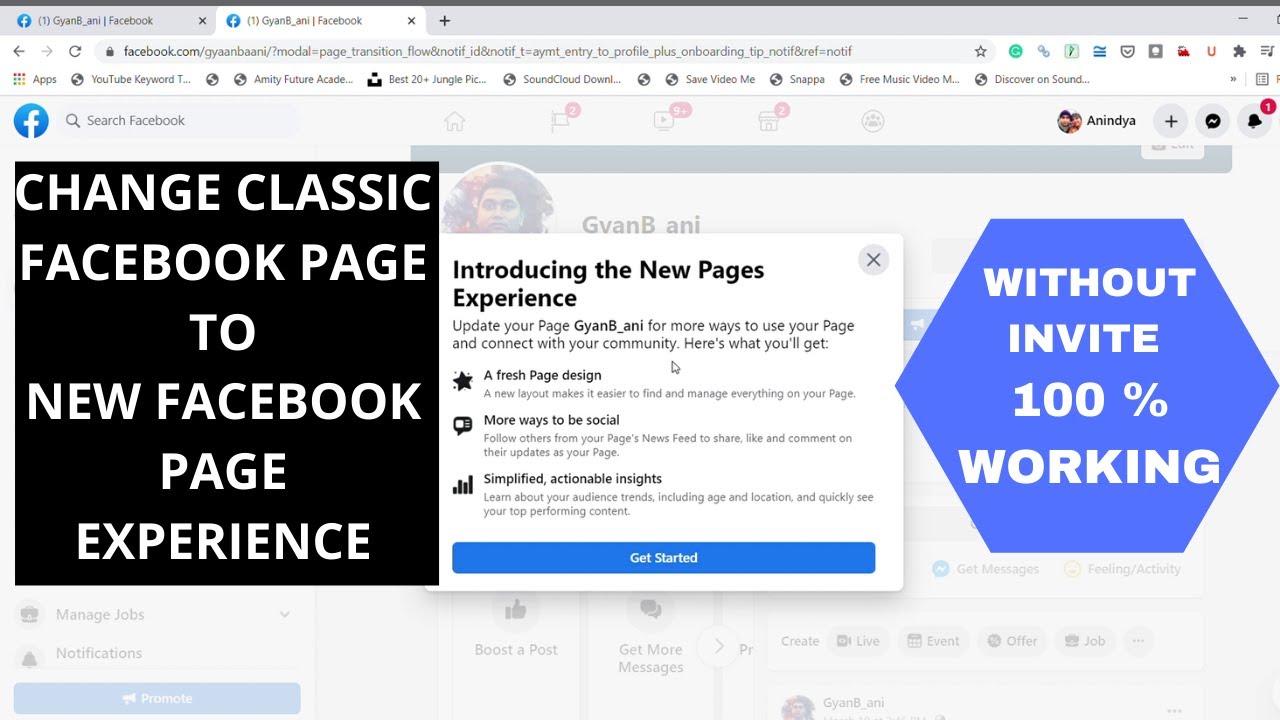 HOW TO CHANGE FROM CLASSIC FACEBOOK PAGE TO NEW FACEBOOK PAGE INTERFACE ...