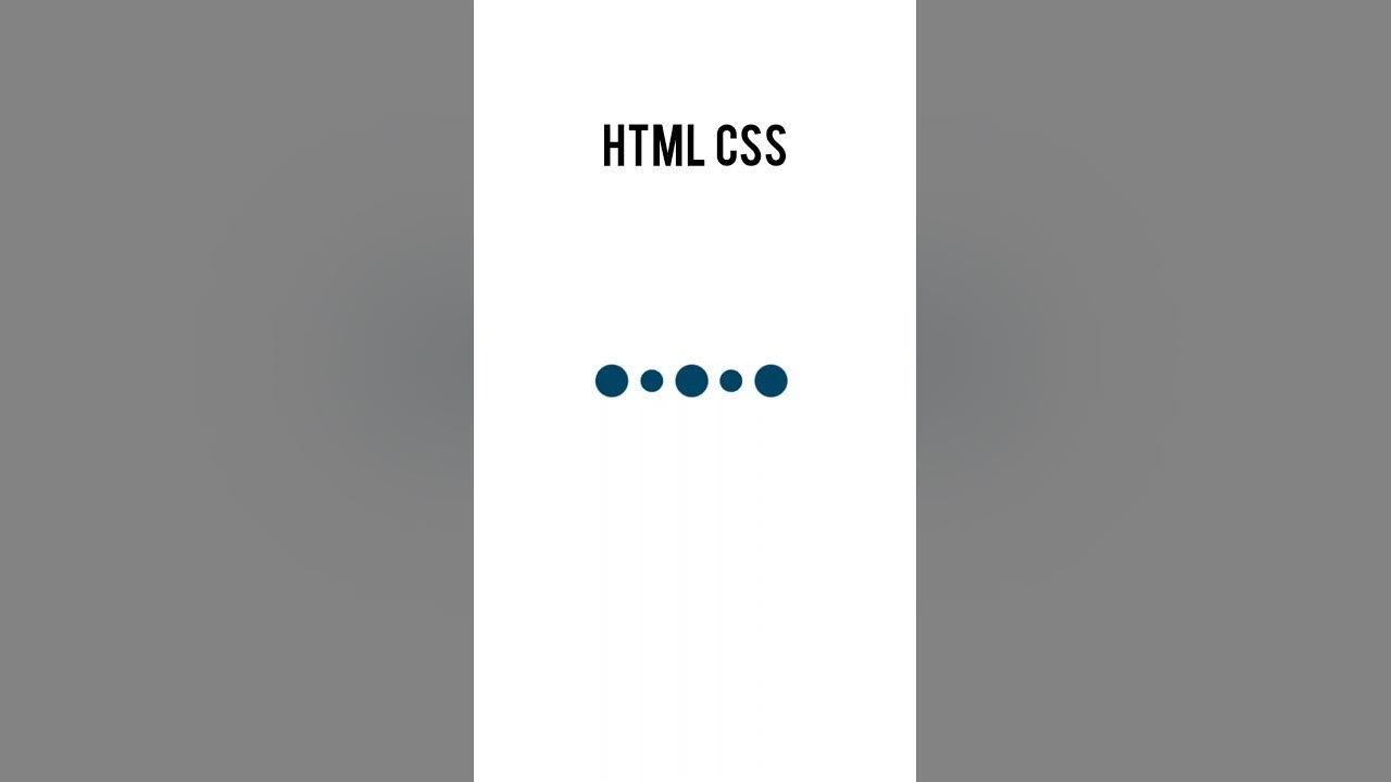 Loading Animation Using Html And Css Html Css Loadinganimation Shorts Youtube