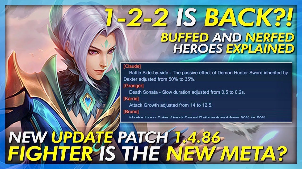 MLBB NEW UPDATE PATCH 1.48.86 BUFF AND NERFED HEROES EXPLAINED ...