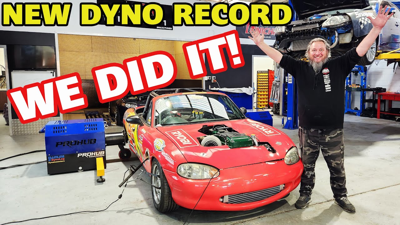 CARNAGE - The Barra Miata (MX5) Makes Insane Power! - YouTube