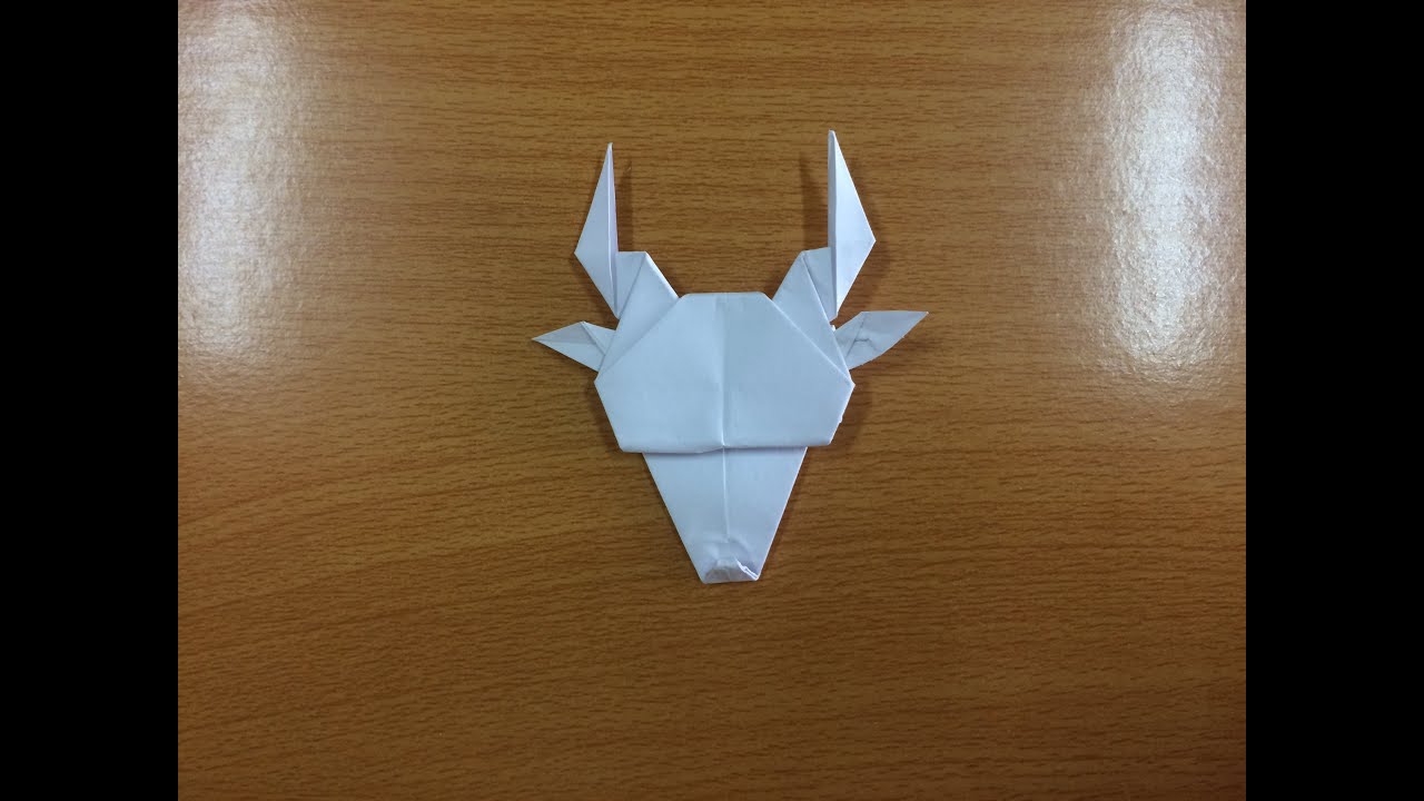 Origami Cow Face Easy | How To Make Cow Face Easy - YouTube