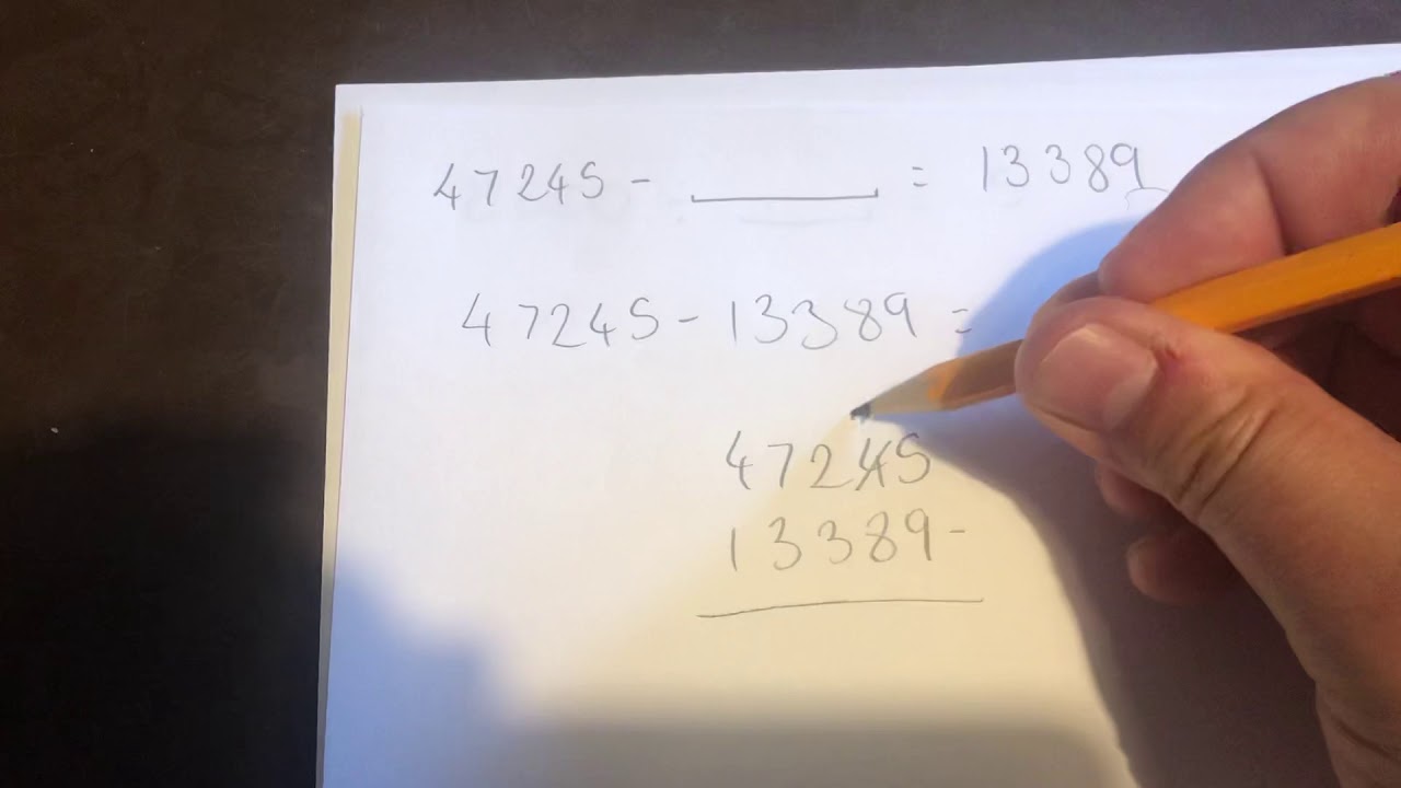How to solve missing number calculations. Year 5 arithmetic - YouTube