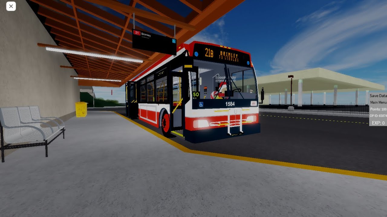 Roblox TTC Brimley bus division [NGT] rideing the orion hev #1584 on ...