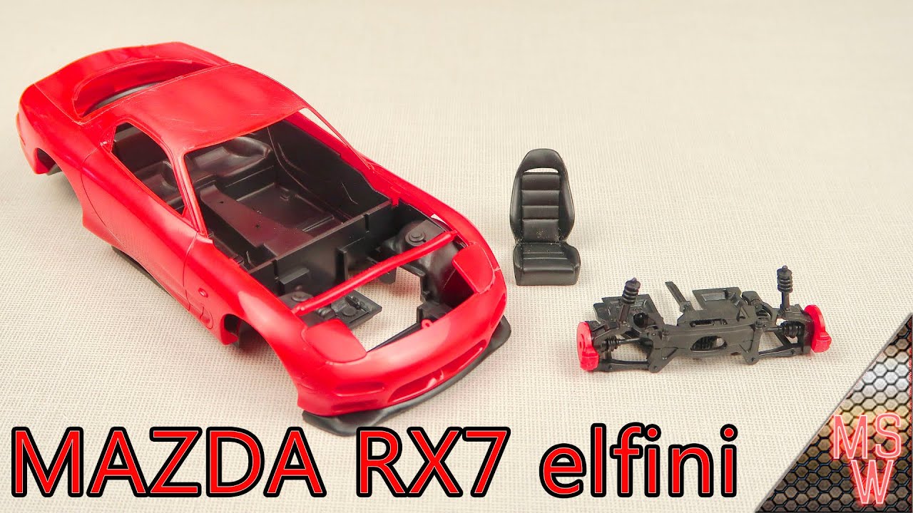 Building Tamiya Preview Mazda RX-7 elfini Part1 - YouTube
