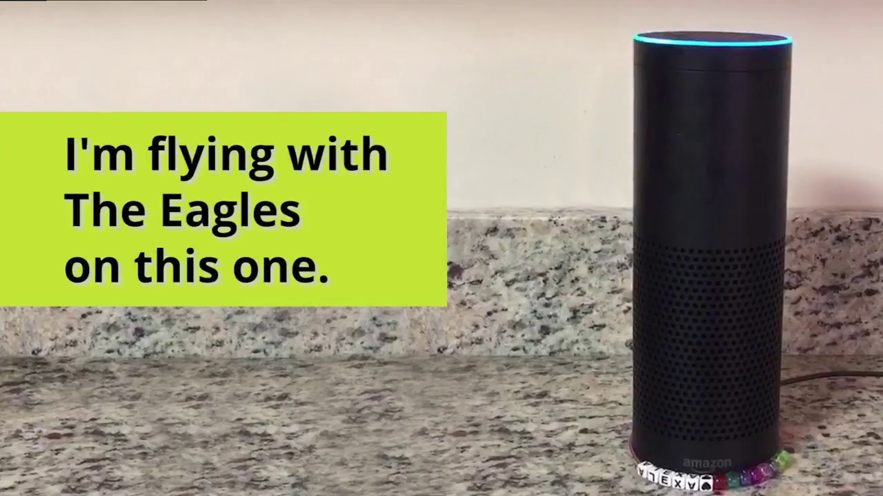 Amazon's Alexa roots for the Eagles - YouTube