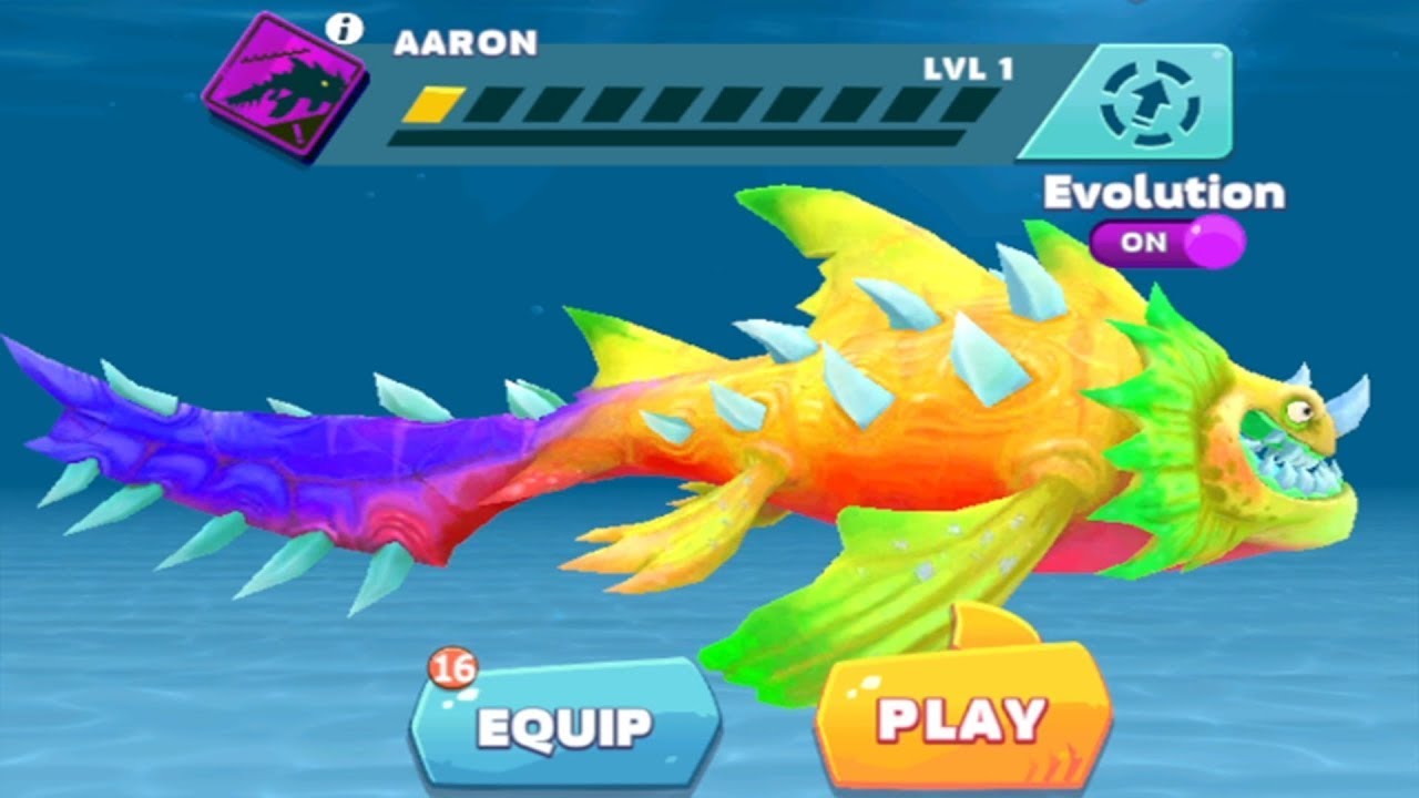 Hungry Shark Evolution - NEW SHARK SKIN - AARON - All 25 Sharks ...