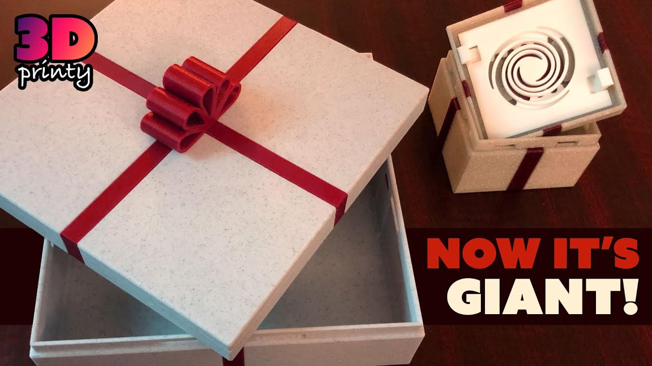 Giant 3D Printed Twist Lock Present - YouTube