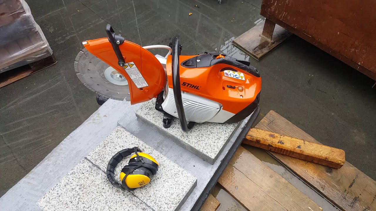 STIHL TS 410 🆕️ Cutting Toy (DIAMOND BLADE 300mm⚙) And cut Concrete ...