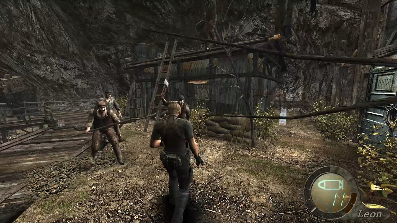 RE4 Chapter 1-2 (Professional): Dynamite throwers - YouTube