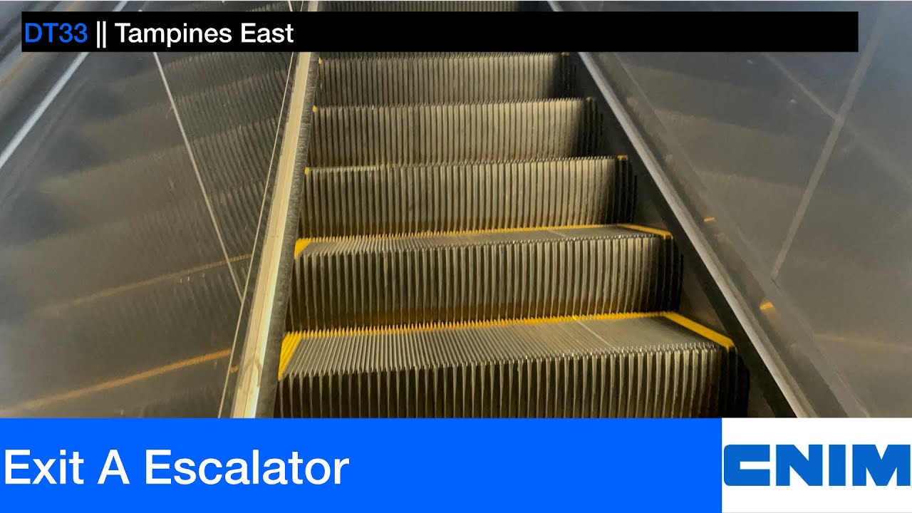 Tampines East MRT Station || CNIM Escalator (Exit A) - YouTube