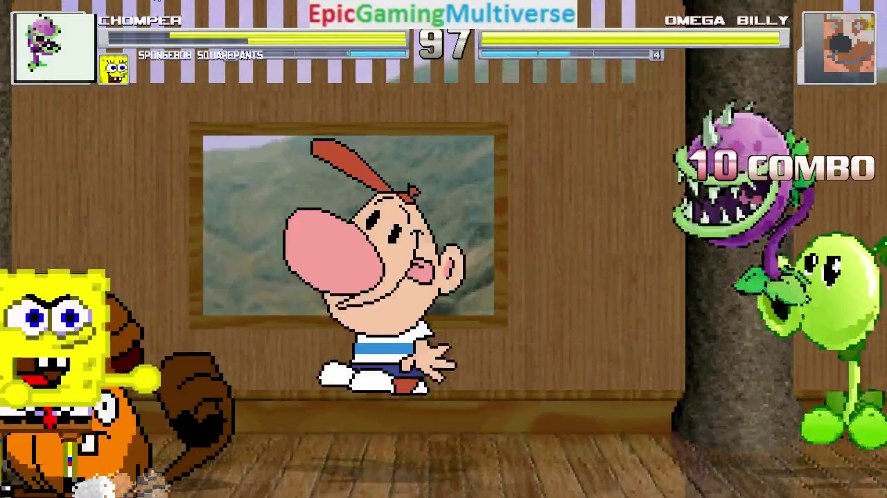 Plants VS Zombies Characters And SpongeBob SquarePants VS Omega Billy ...