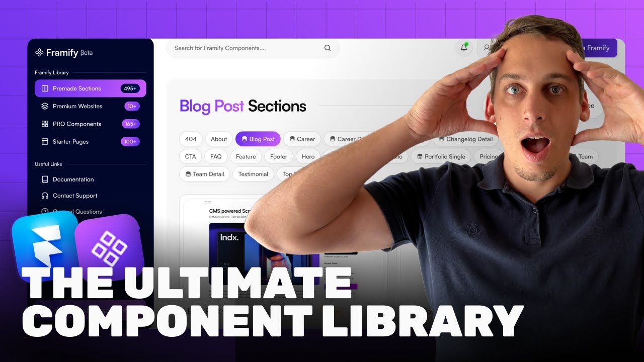 My Favorite Component Library in 2024: Framify (Tutorial Guide + Special Offer) - YouTube