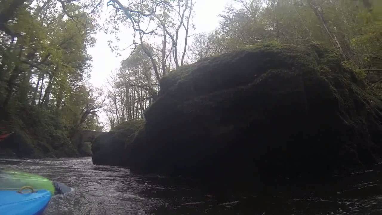 Teifi Tour 2014 Day 1 Part 3 Henllan Falls - YouTube