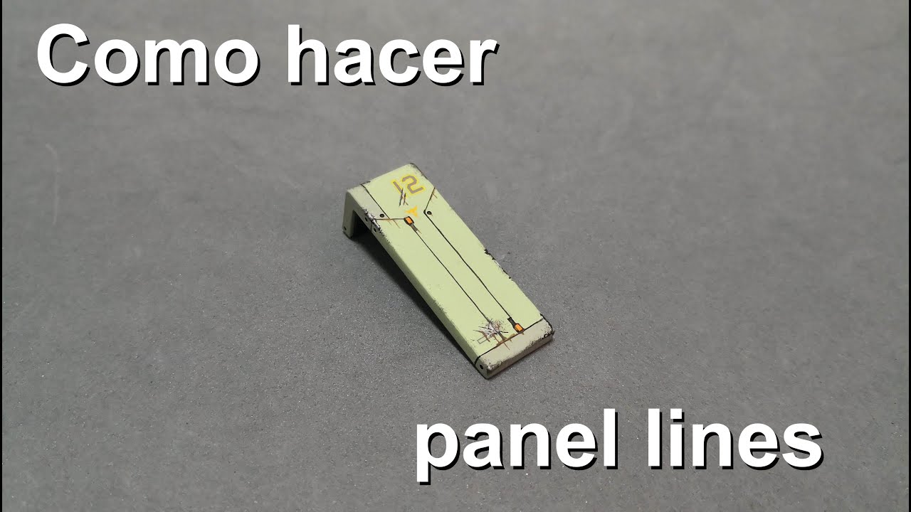 Gunpla tutorial Como hacer panel line Scribing - YouTube