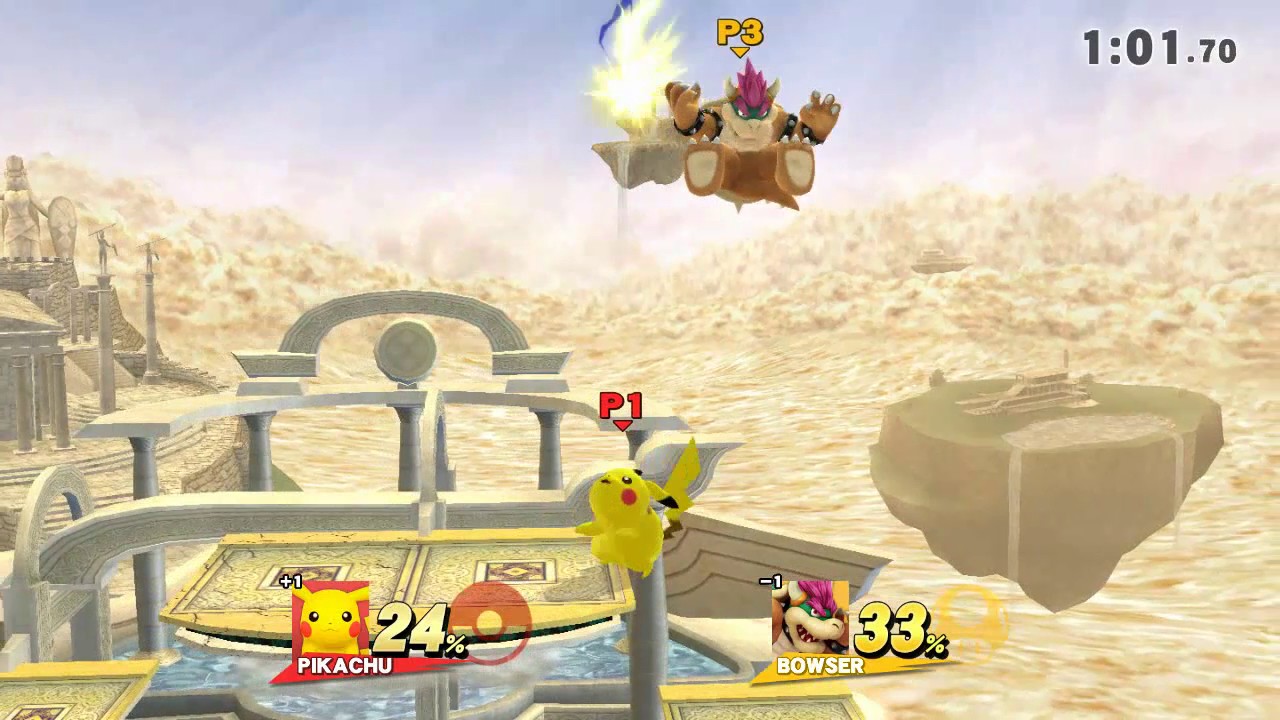 Super Smash Bros Wii U Online Battle Pikachu vs. Bowser - YouTube