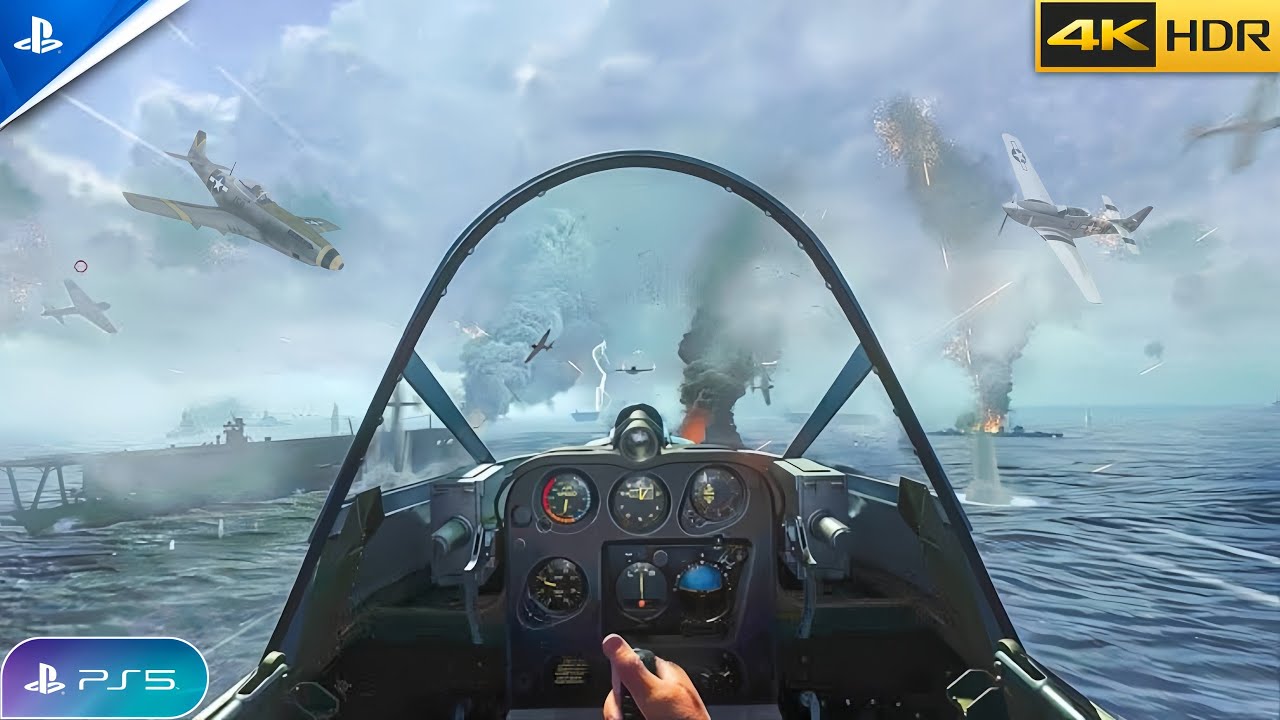 BATTLE OF MIDWAY AIR PLANE MISSION EPIC DOGFIGHT - CALL OF DUTY ...