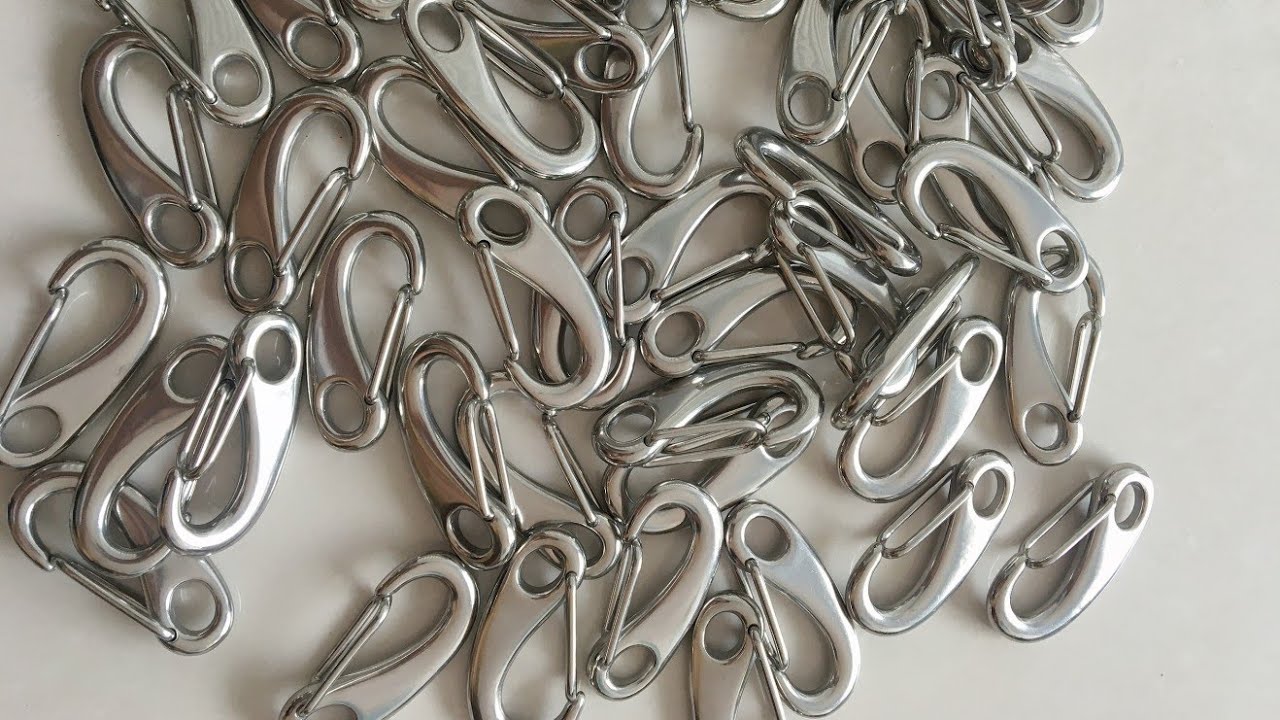 Spring Gate Snap Hooks Egg Shape Hooks - YouTube