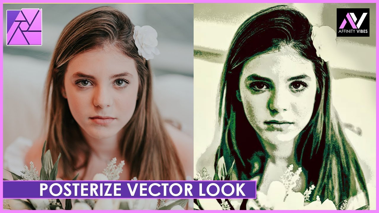 How to make Any Image to Posterize Vector Look with Affinity Photo ...