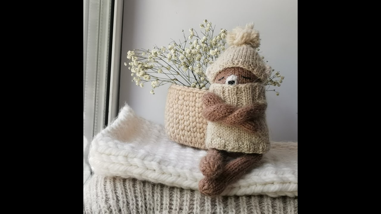 Tim bear knitting pattern /МК "Медведик Тим". - YouTube