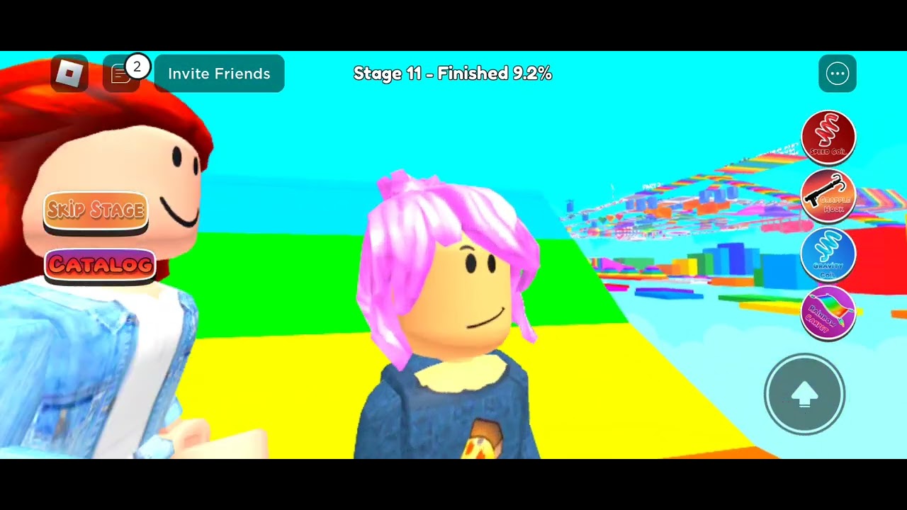 Playing an obby in Roblox - YouTube