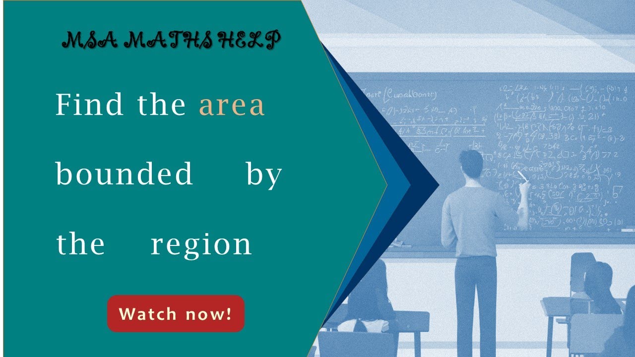 Find the area bounded by the region - YouTube