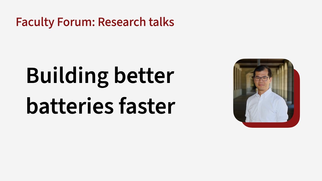 Will Chueh: Building better batteries faster - YouTube