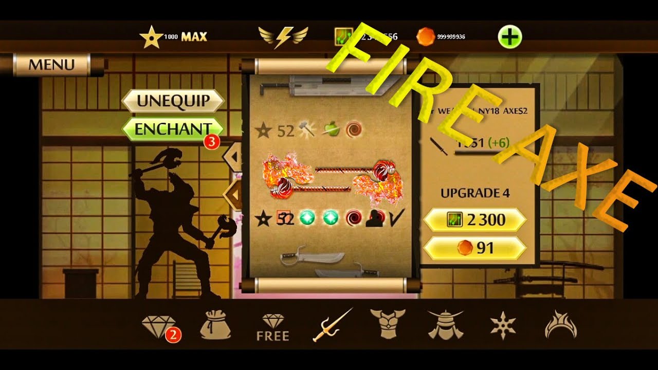 HOW YOU GET FIRE AXE WITH Proof 100% WORKING || SHADOW FIGHT 2 ...