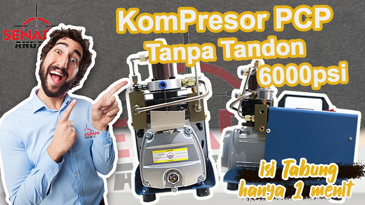 KOMPRESOR PCP 6000 PSI ISI TABUNG HANYA 1 MENIT [ TANPA TANDON ] - YouTube