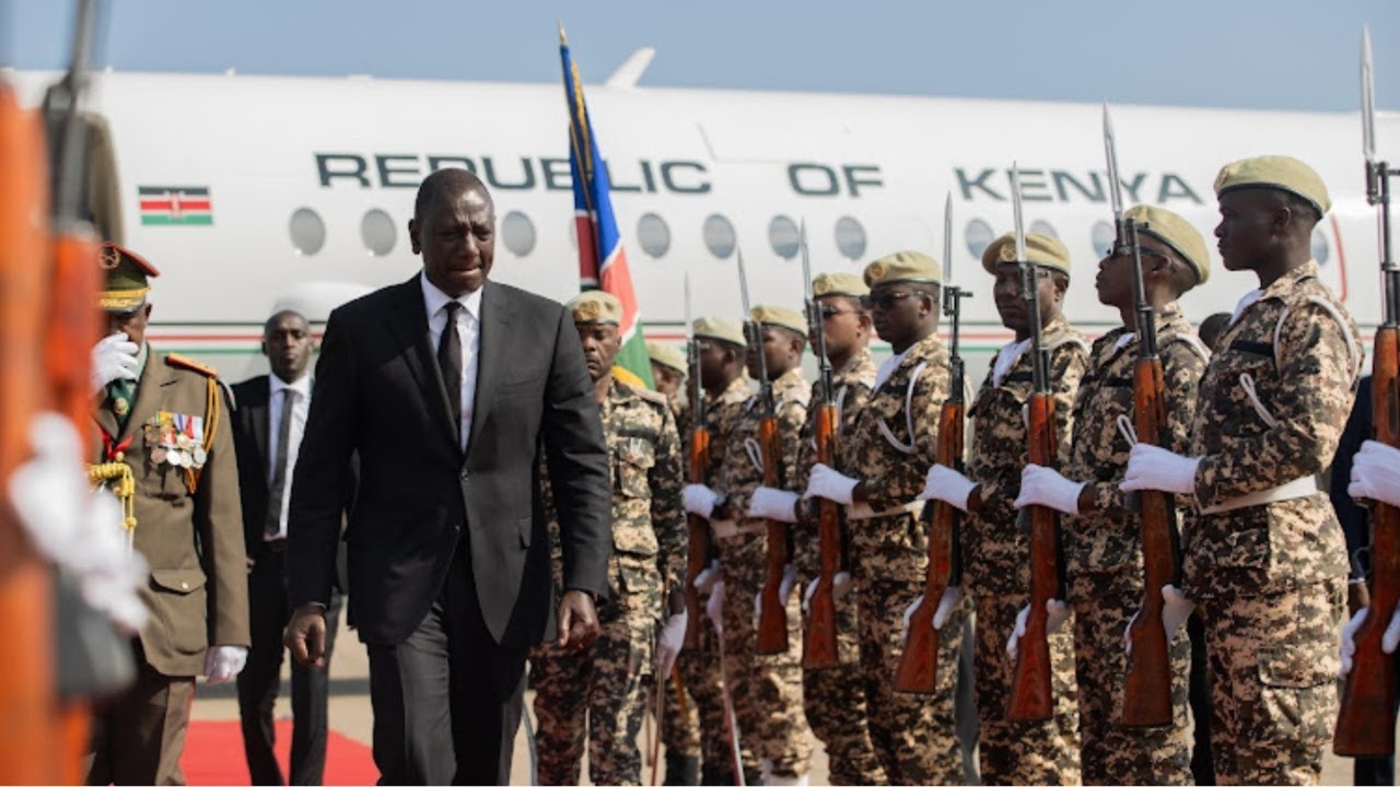 See how President Ruto arrived in Namibia for the funeral of late ...