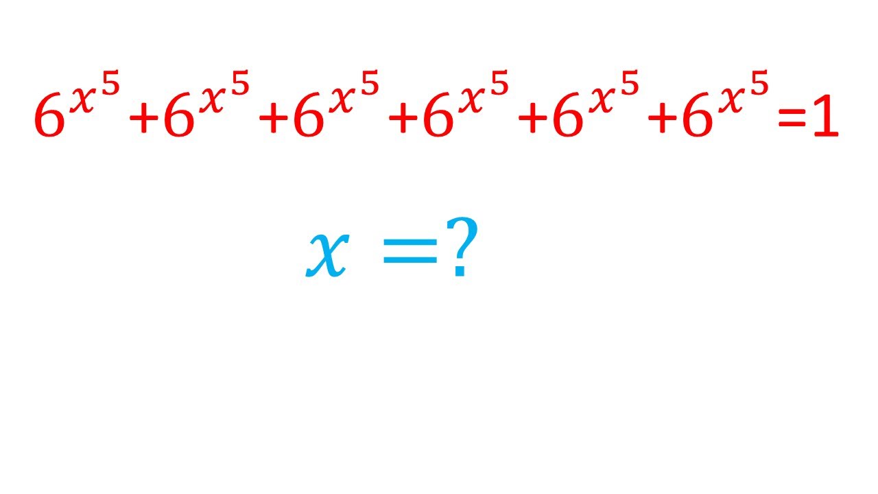 Nice Algebra Math Simplication| Find the Value of X|Math Olympiad ...