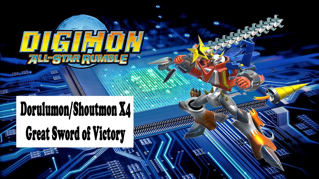 Digimon All-Star Rumble Dorulumon/Shoutmon X4's Great Sword of Victory ...