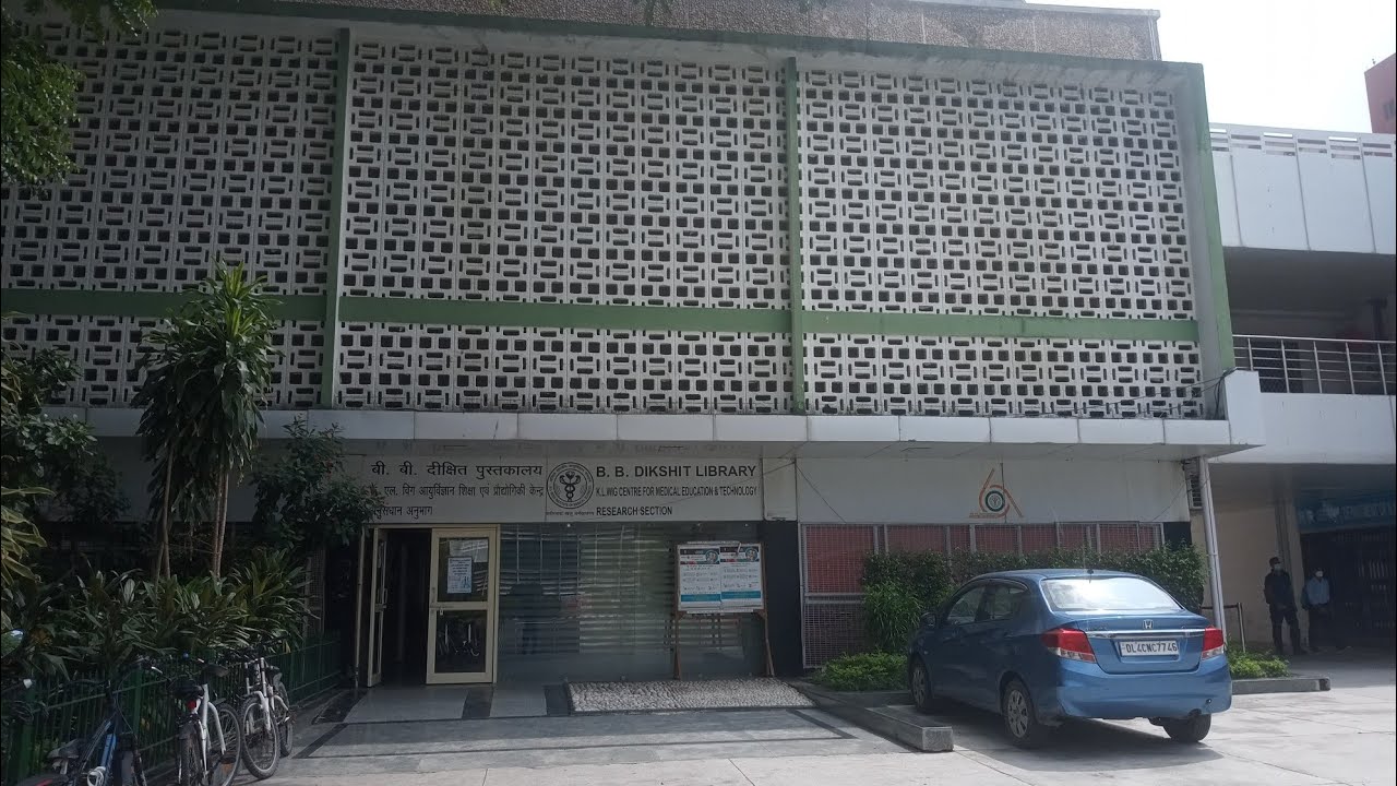 AIIMS New Delhi, Library view in silence,BB Dixit Library,short tour ...