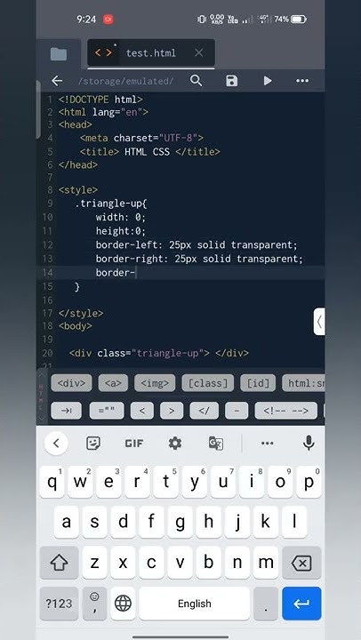 Shorts Html Css Triangle Html Css Shapes Triangle Html Css Youtube 