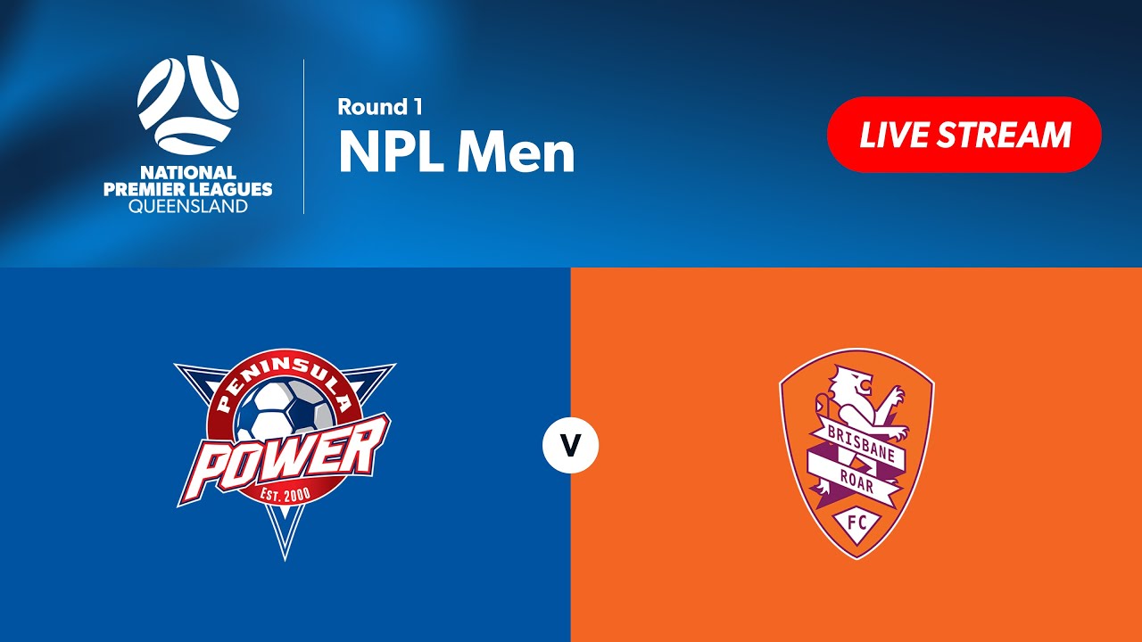 NPL Men Round 1 - Peninsula Power vs. Brisbane Roar - YouTube