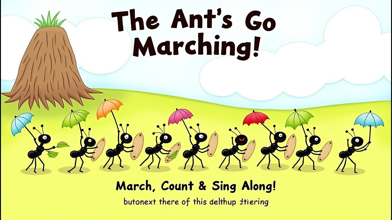 Ants Go Marching One By One and More Song For Kids R1E0404 | Action ...