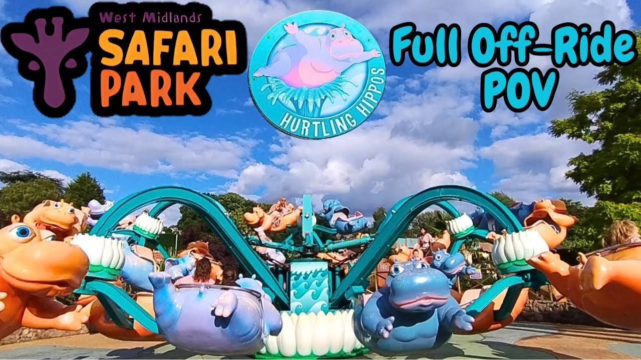 Hurtling Hippos Full Off-Ride POV at West Midlands Safari Park - YouTube