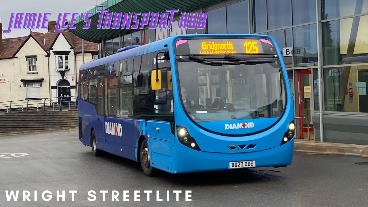*Loud revs! + over rev* Diamond buses Wright Streetlite no 32312 on ...