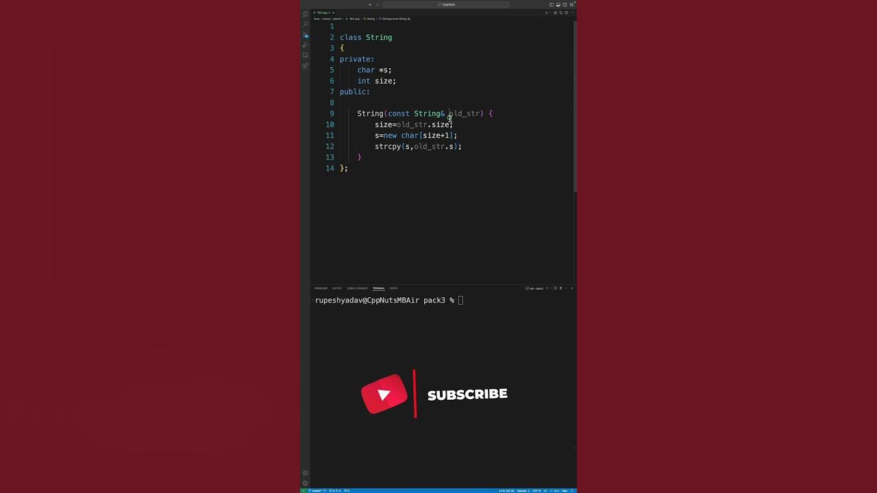 Why Copy Constructor Take Argument As Reference Youtube