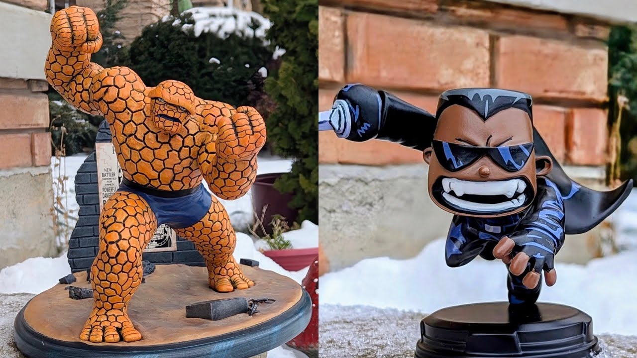 New Marvel Blade & The Thing posed figures quick look where to buy in ...