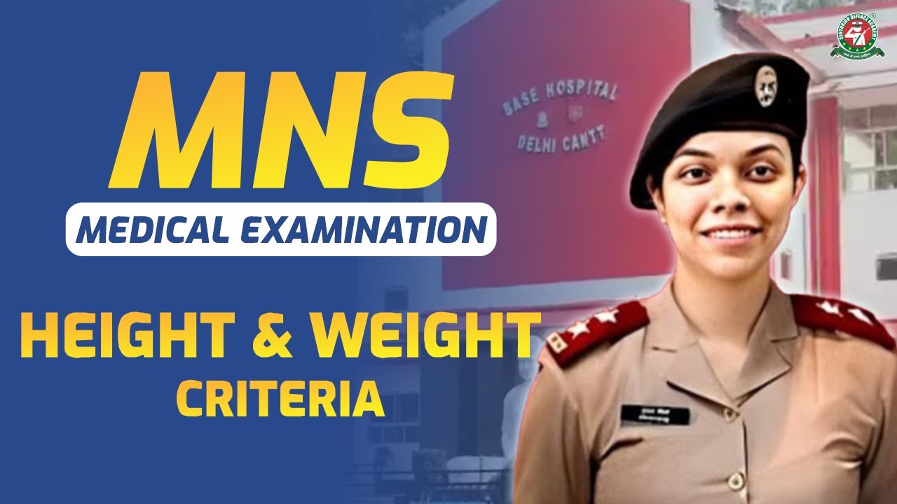 Height & Weight required in MNS exam🙌Know all about MNS Medicals🩺 #1 # ...