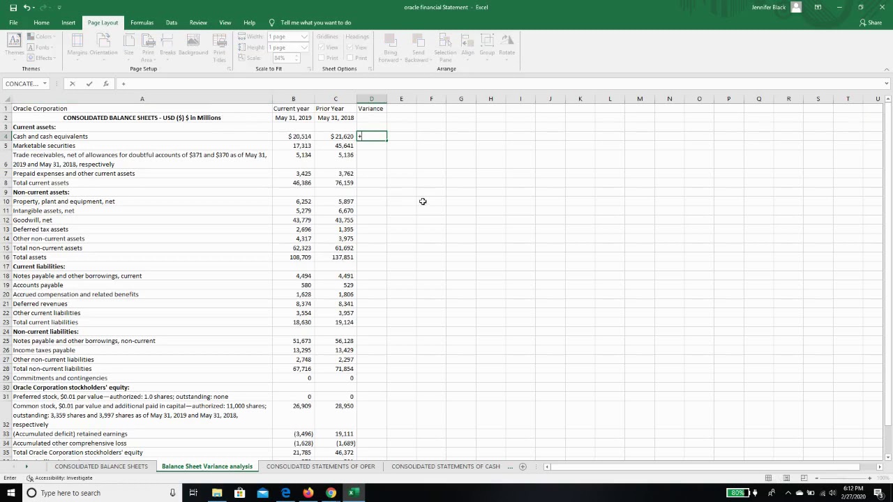 Balance Sheet Variance Analysis YouTube Balance Sheet Variance Analysis YouTube