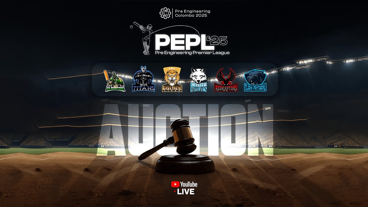 Pre-Engineering Premier League | Season 04 | Player Auction LIVE - YouTube