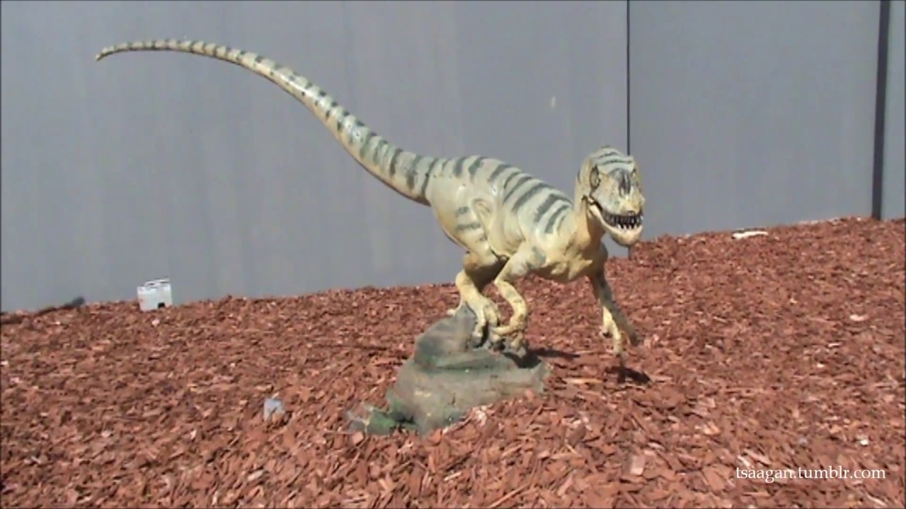 Ornitholestes hermanni & Dryosaurus altus, Heureka, Finland - YouTube