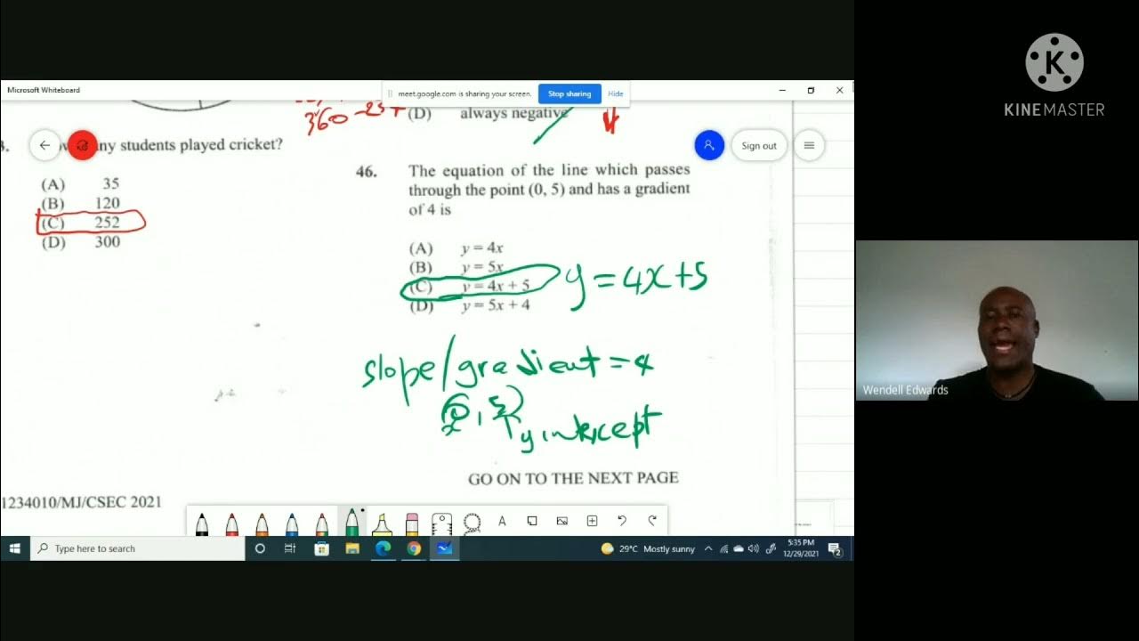 Csec (CXC) Maths Paper 1 July 2021: Part 2. #csec #cxc #mathematics # ...