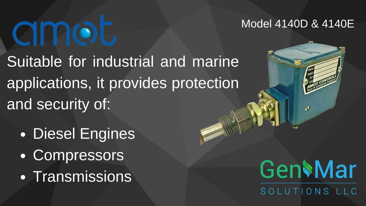 AMOT Pressure and Temperature Switches: GenMar Solutions - YouTube
