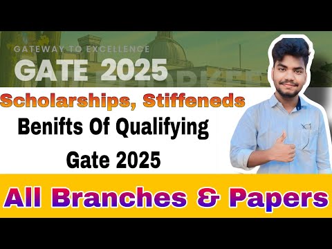 Gate 2025 || Scholarship opportunities | Stiffened for gate Qualified ...